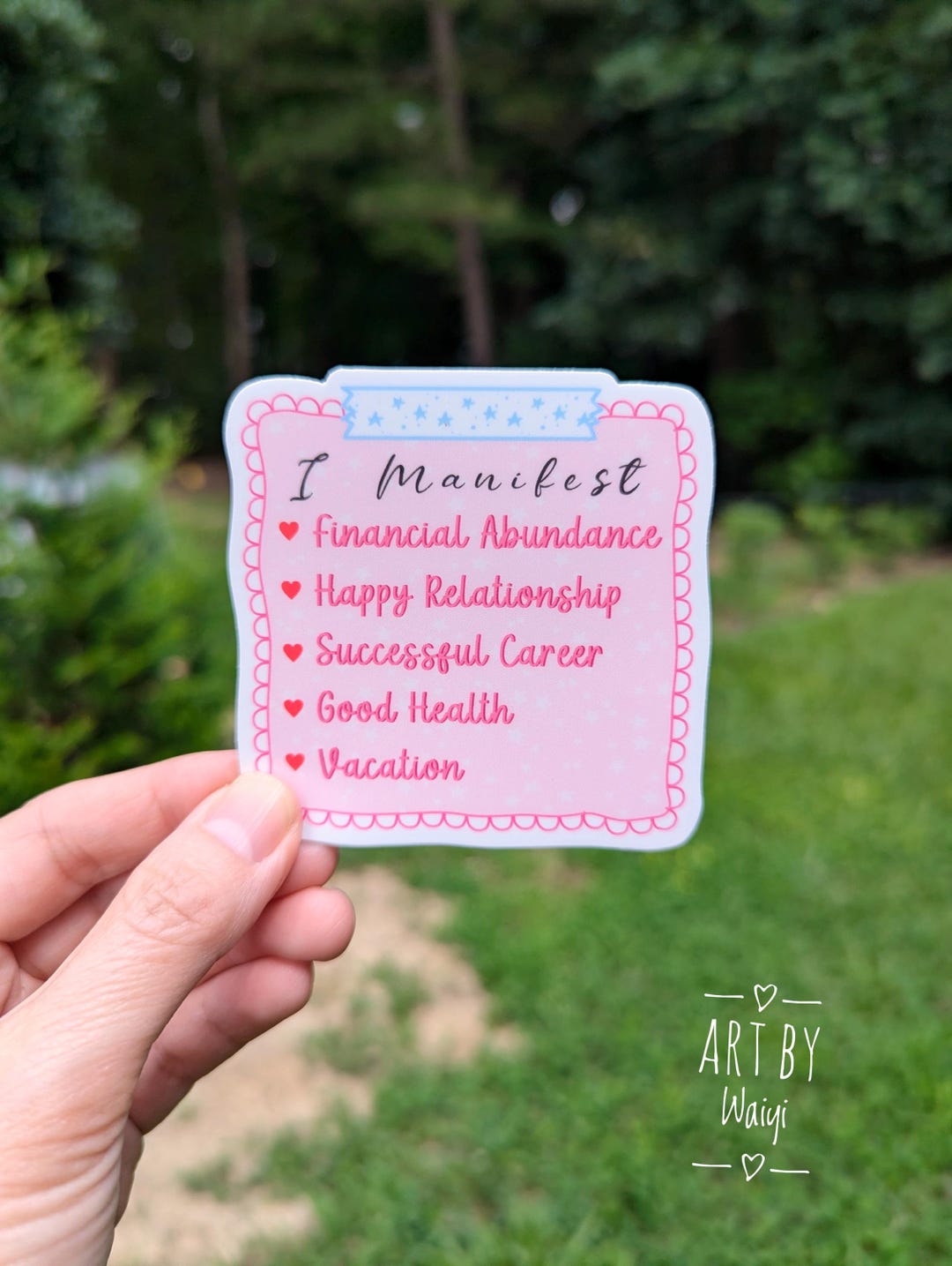 Manifestation Sticker - Manifest Sticker - Spiritual Sticker - Mystic ...