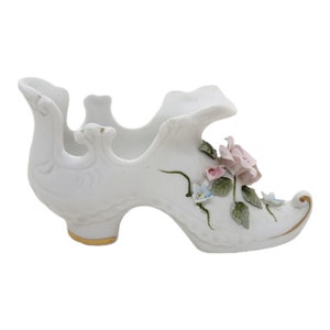 Vintage Lefton Porcelain Bisque Shoe Slipper Figurine - Etsy