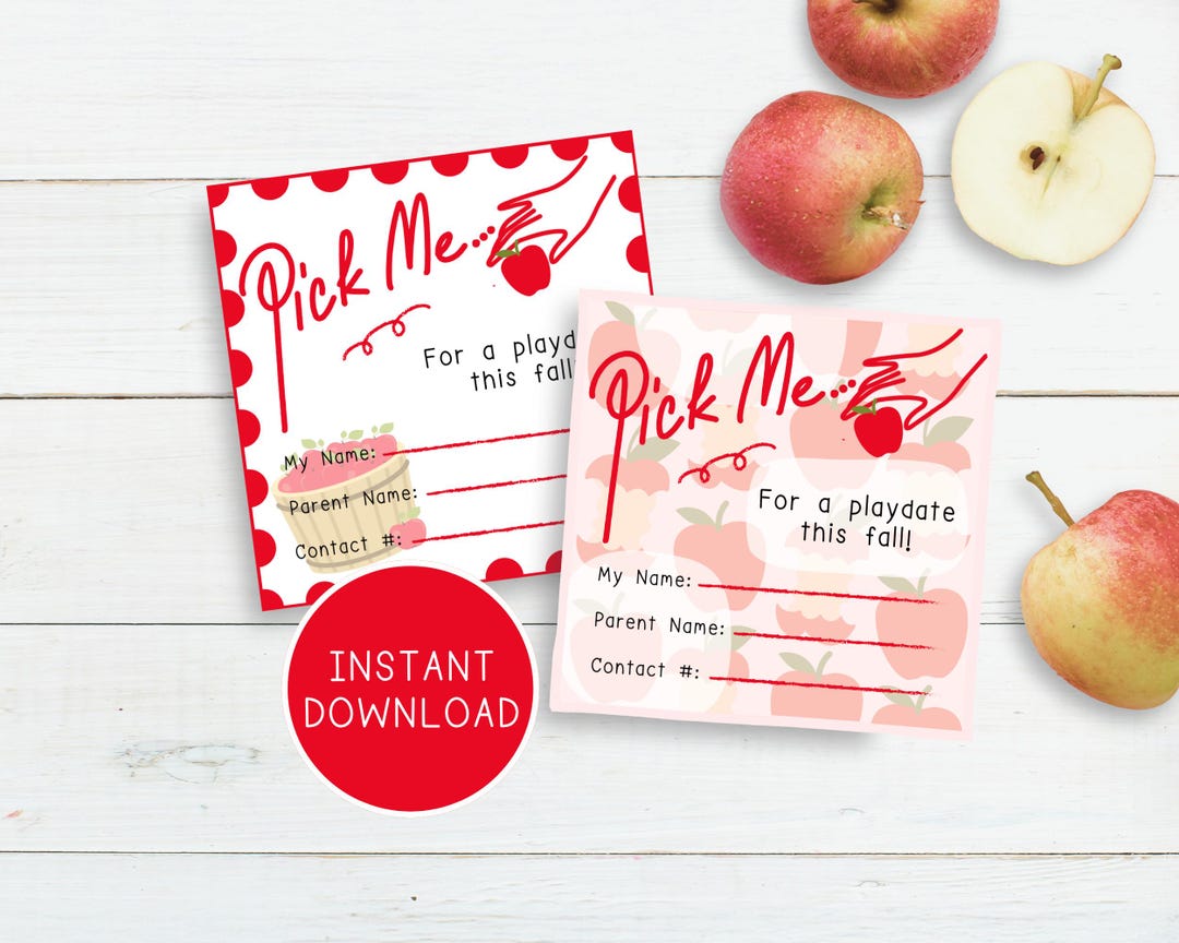 Kids Playdate Cards, Kids Business Cards, Keep in Touch, Kids Contact ...