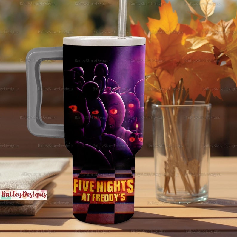 Five Nights at Freddys Tumbler, Freddy Fazbear Tumbler 40oz, Horror ...