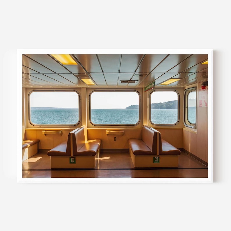 Seattle Art, Pacific Northwest Print, Washington Ferry Boat Photo - Etsy