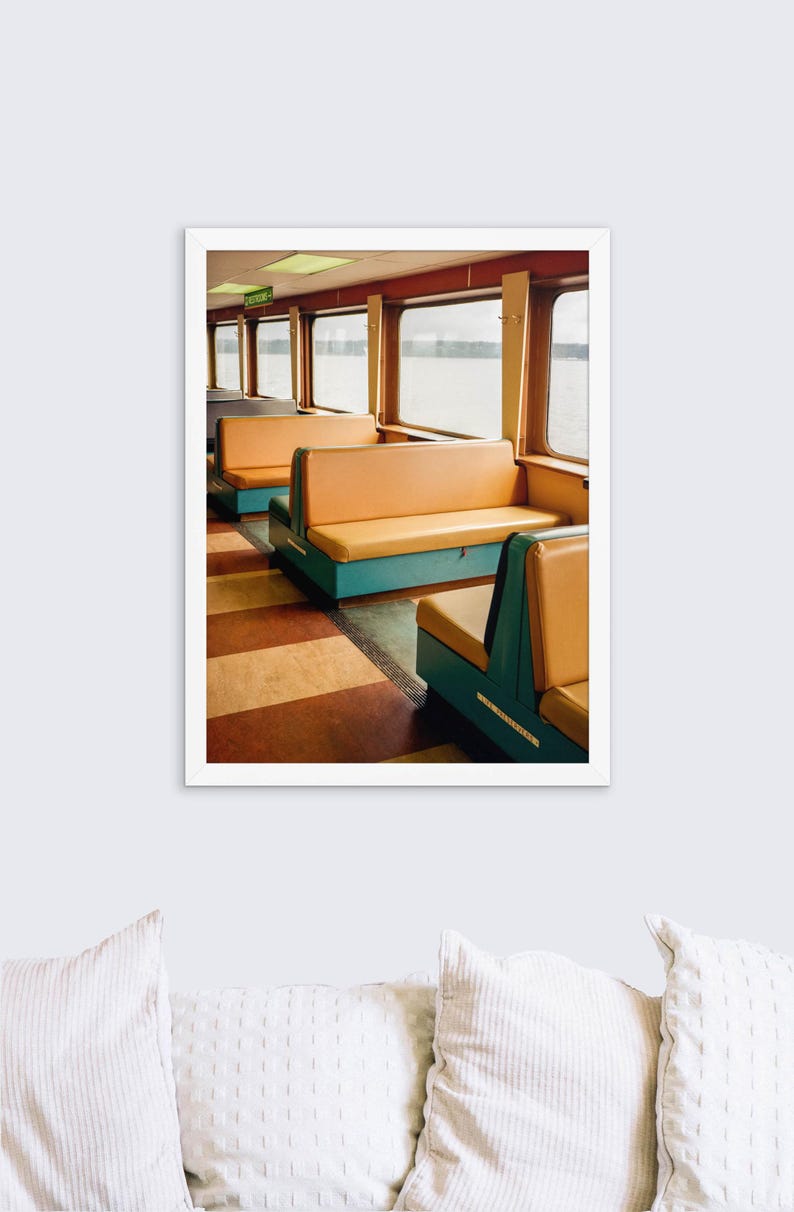 Seattle Ferry Boat Photo, Colorful Washington Ferry Print, PNW Wall Art ...