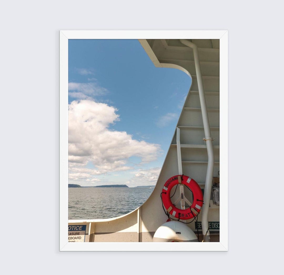 Washington Ferry Photo, Seattle Ferry Art Print, PNW Travel Print ...