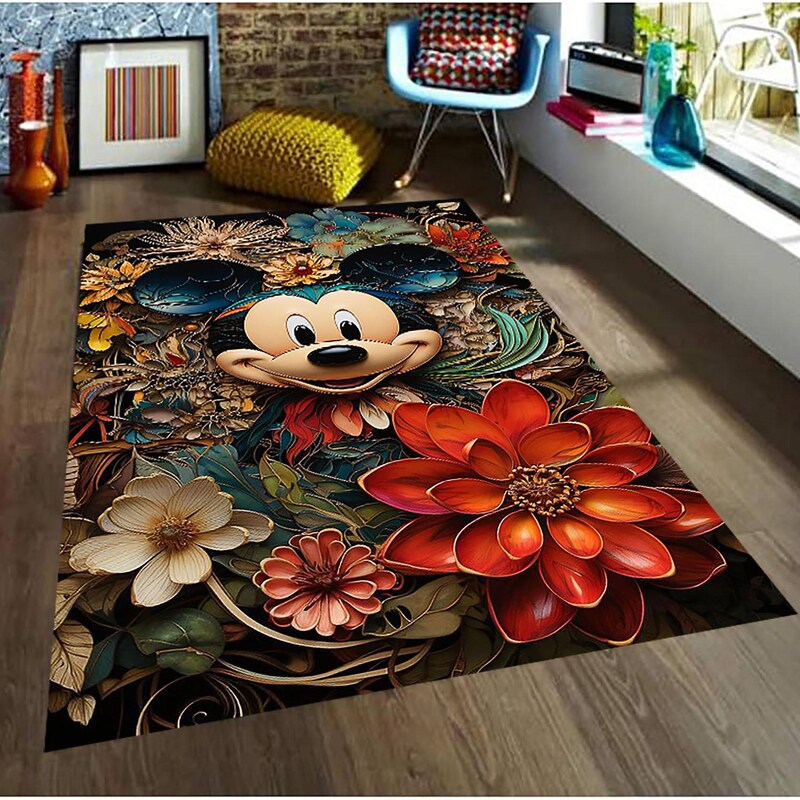 Mickey Mouse Rug - Etsy