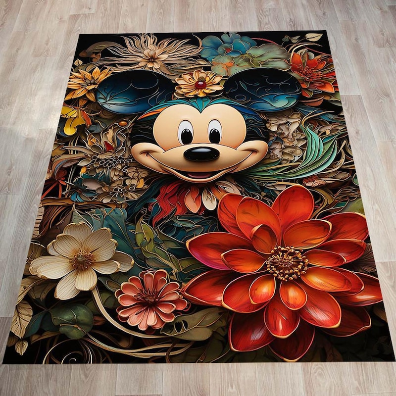 Mickey Mouse Rug - Etsy