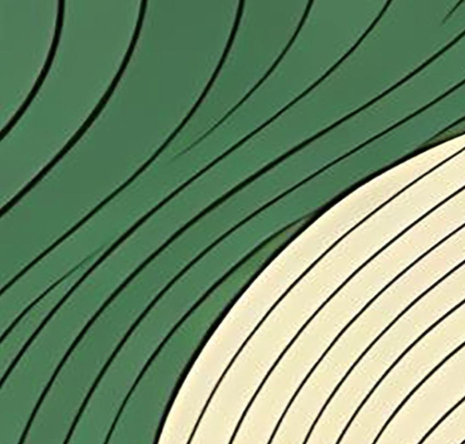 Geometric Rug, Green Rug, Area Rug, Living Room Rug, Water Waves on the ...