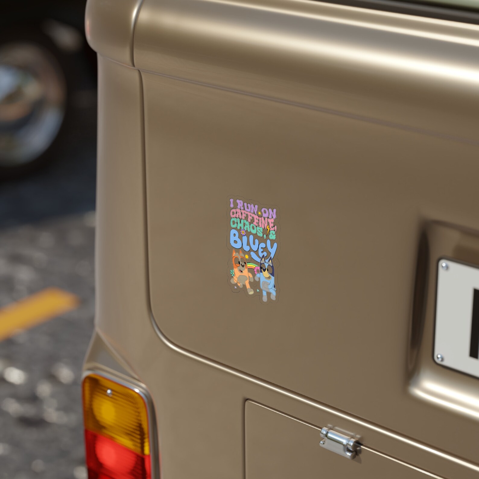 Bluey Transparent Outdoor Stickers, Die-cut, 1pc - Etsy
