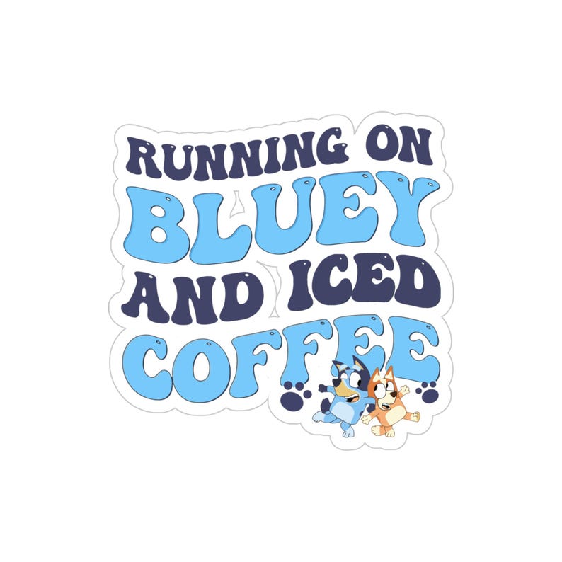 Bluey Mom Car Transparent Outdoor Stickers, Die-cut, 1pc - Etsy