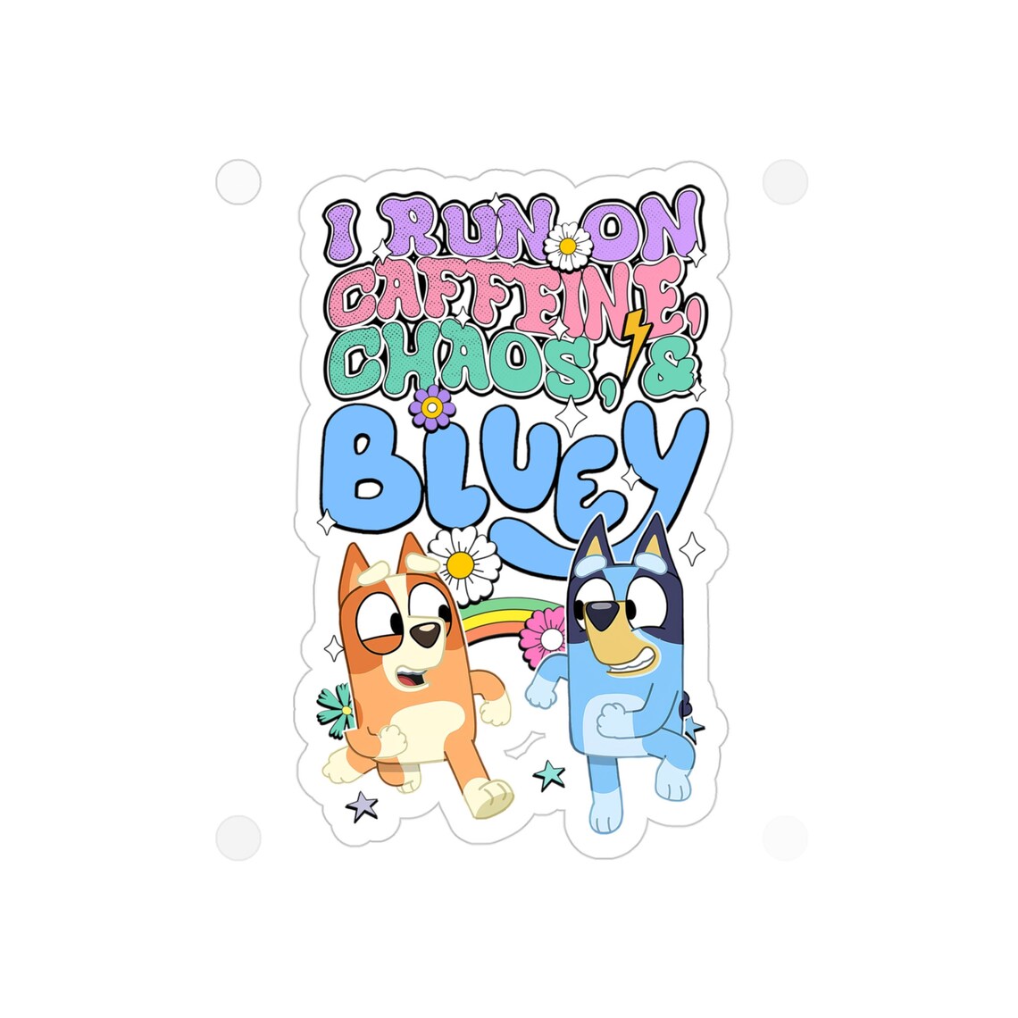 Bluey Transparent Outdoor Stickers, Die-cut, 1pc - Etsy