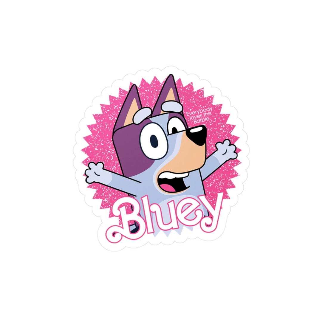 Bluey Barbie Kiss-cut Vinyl Decals - Etsy UK