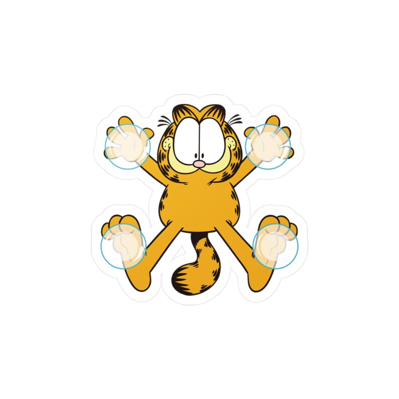 Garfield Kiss-cut Vinyl Decals - Etsy