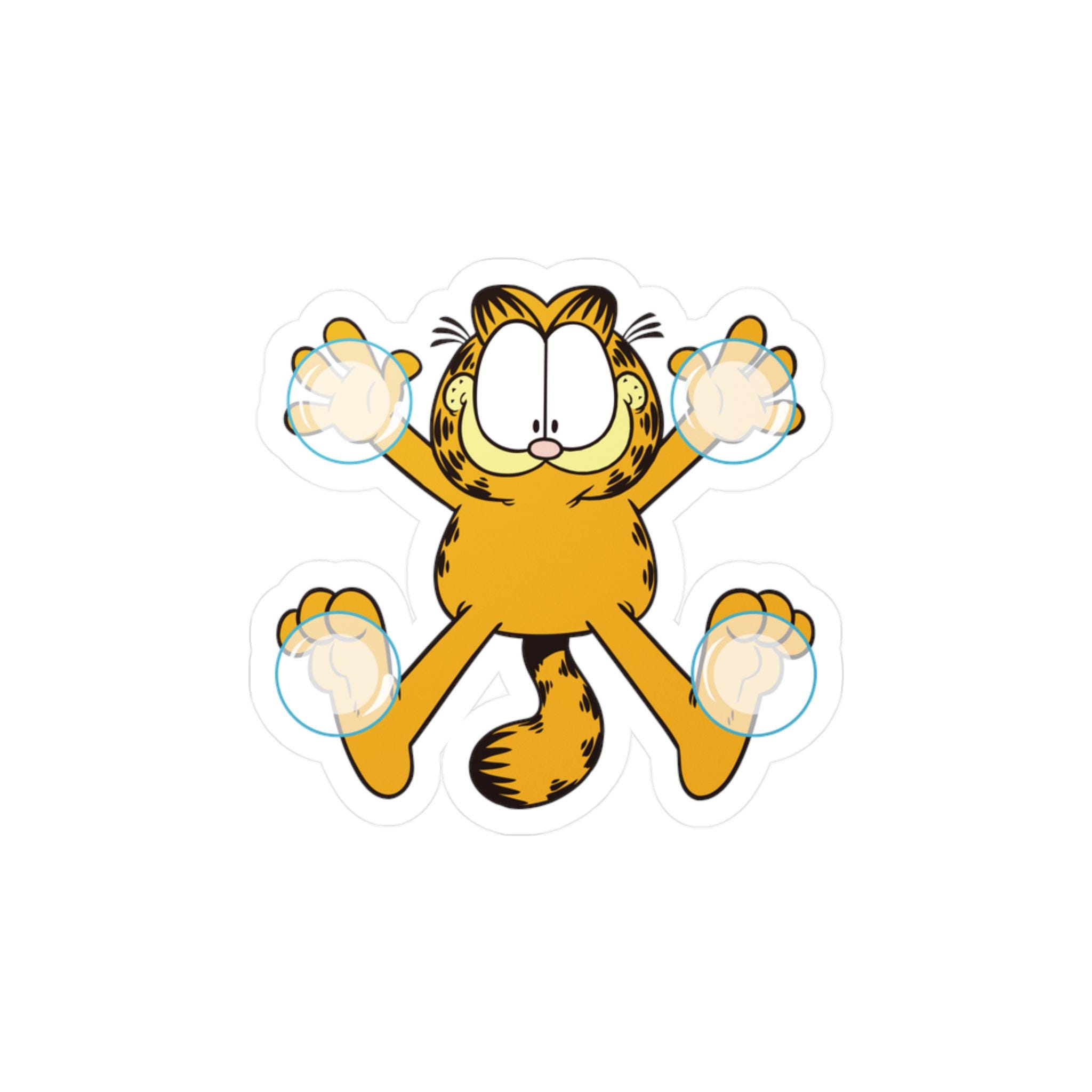 Garfield Kiss-cut Vinyl Decals - Etsy