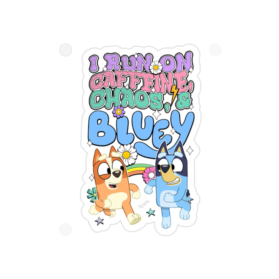 Bluey Transparent Outdoor Stickers, Die-cut, 1pc - Etsy