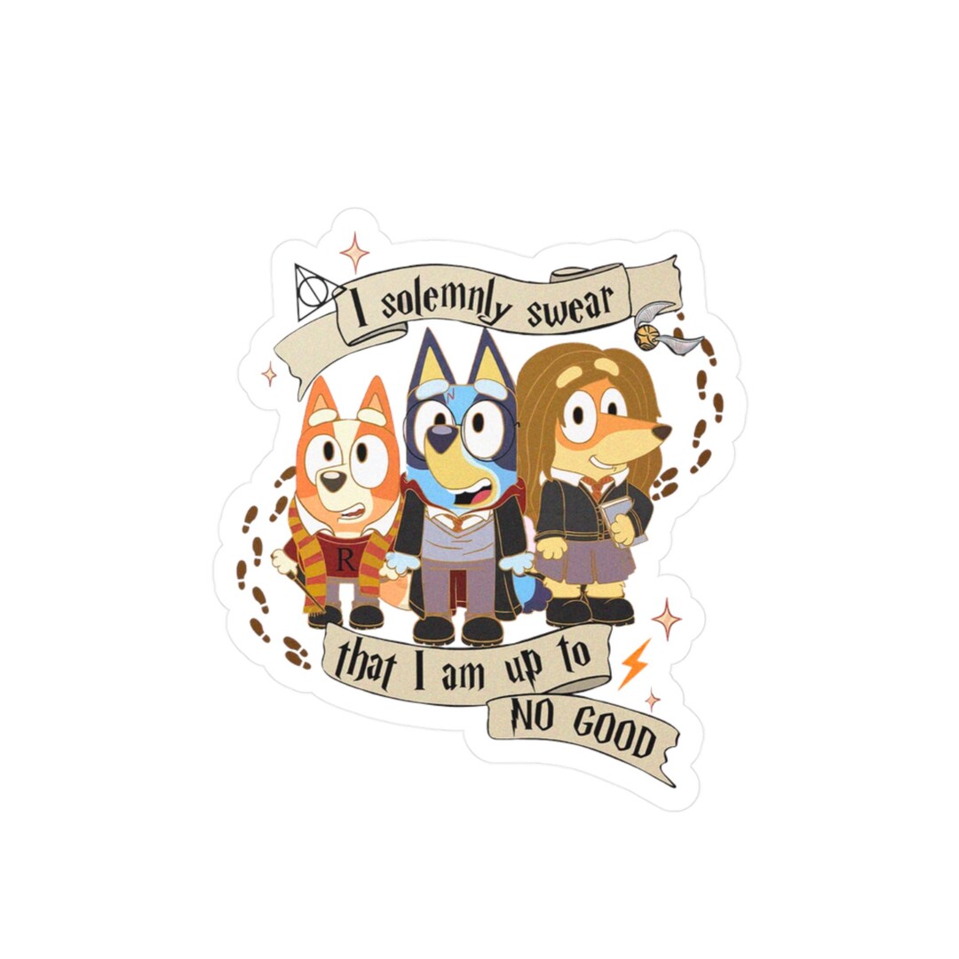 Bluey Harry Potter Kiss-cut Vinyl Decals - Etsy Canada