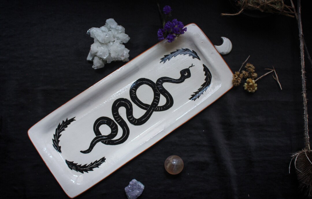 Ceramic Snake Dish Mystical and Unique Crafts - Etsy