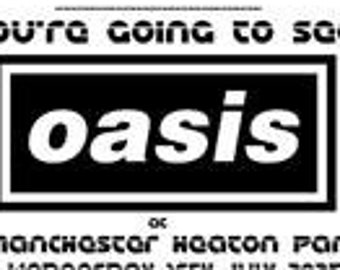 Oasis Tour 2025 London Printable Gift Ticket - Etsy