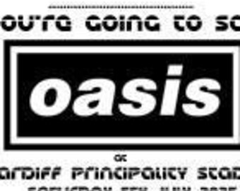 Oasis Tour 2025 London Printable Gift Ticket - Etsy