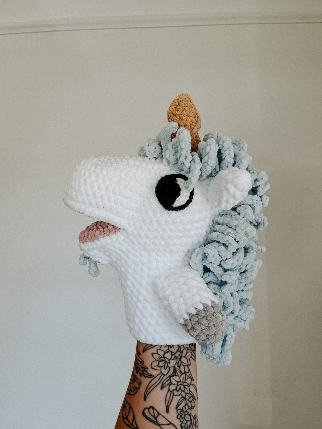 Unicorse Inspired Crochet Puppet From Bluey - Etsy
