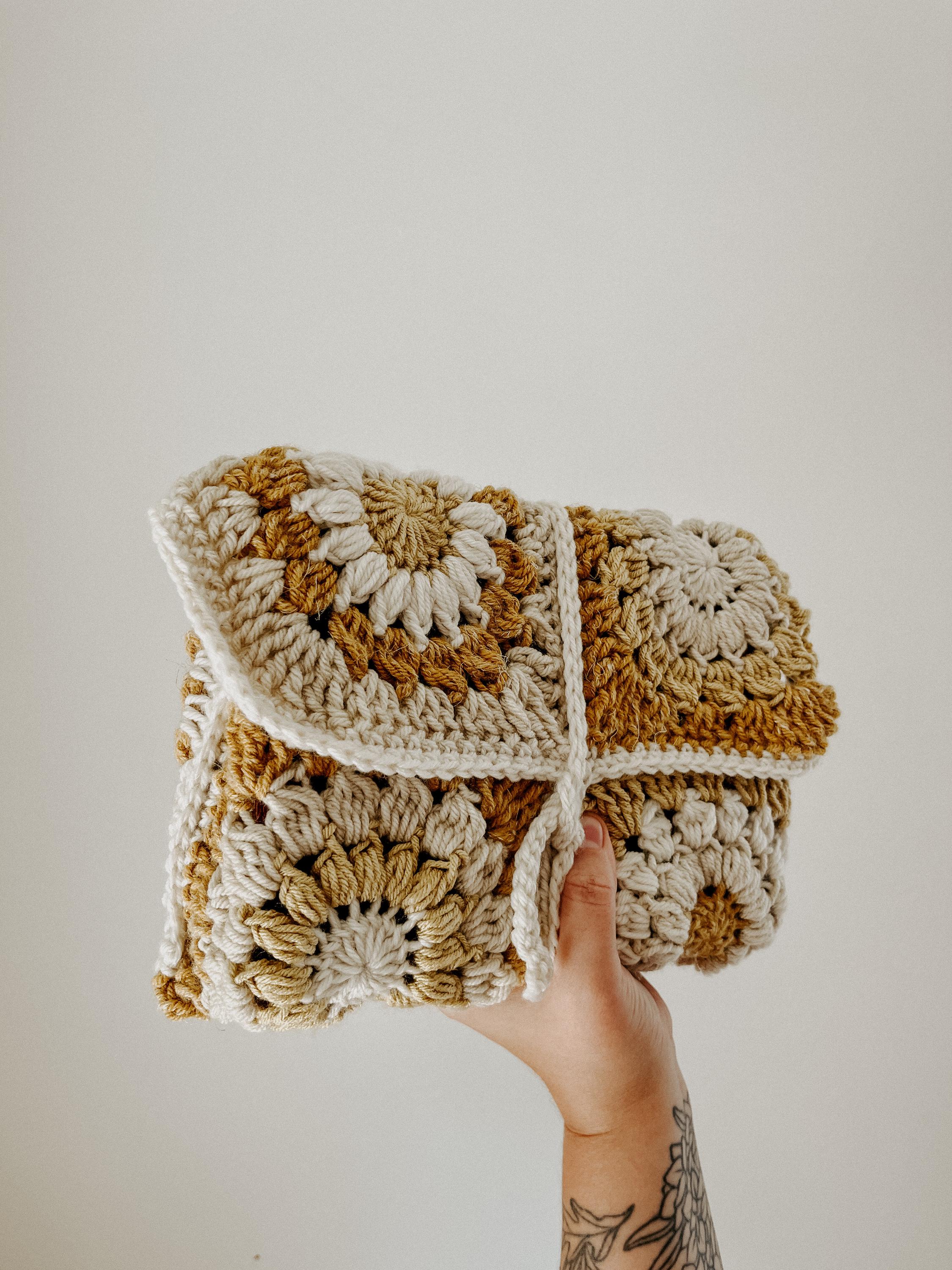 Crochet Sunburst Granny Square Bible & Book Sleeve - Etsy