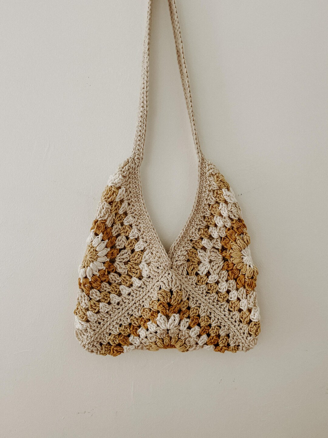 Crochet Granny Square Shoulder Bag - Etsy