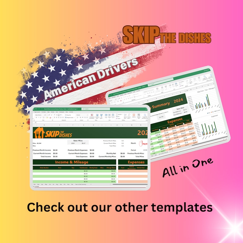 UBER RIDES All-in-one Excel Spreadsheet Monthly Income Expense and ...