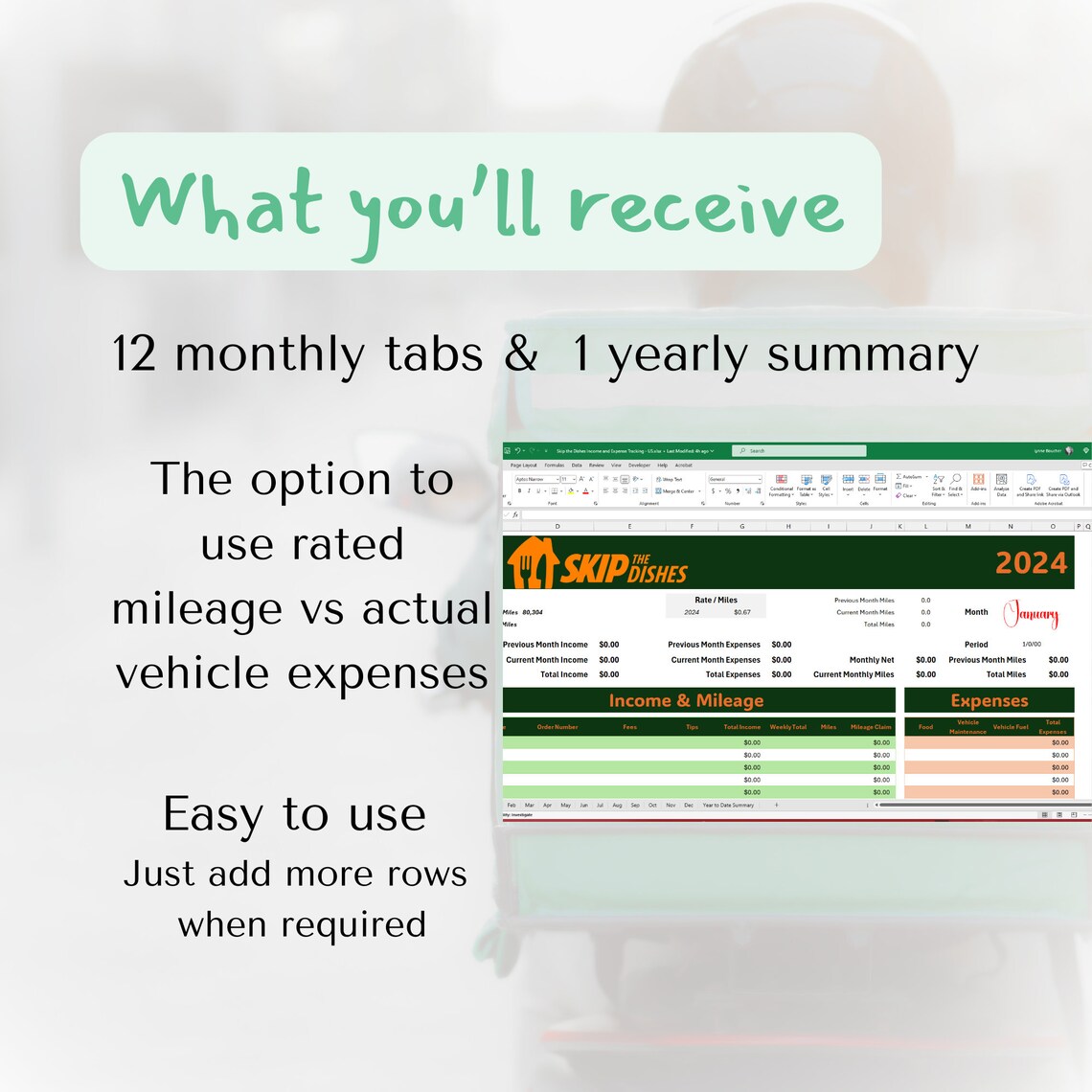 UBER RIDES | All-in-one Google Sheet Spreadsheet | Monthly Income ...