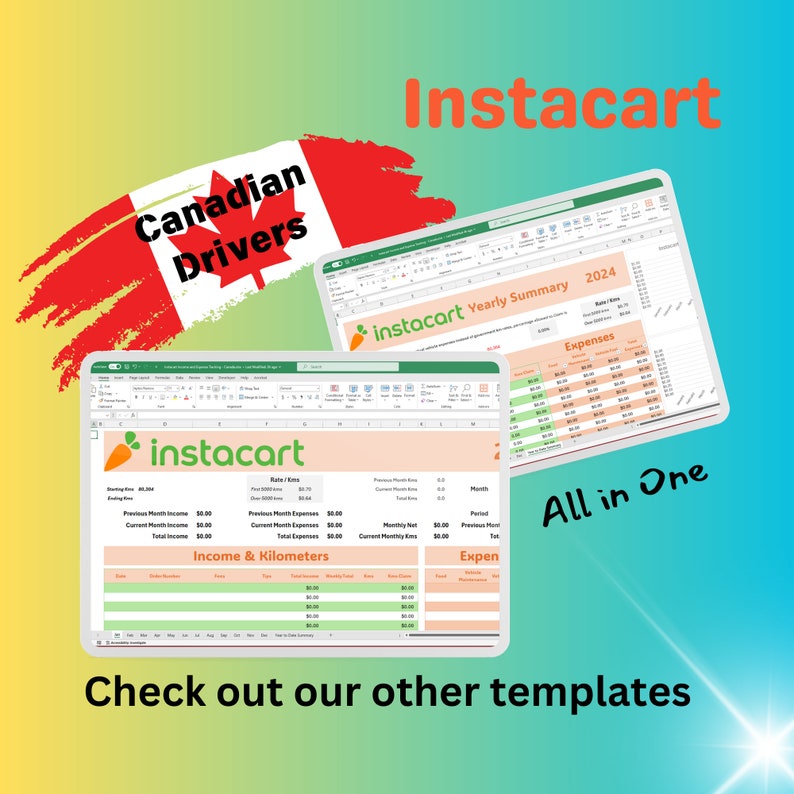 UBER RIDES | All-in-one Excel Spreadsheet | Monthly Income | Expense ...