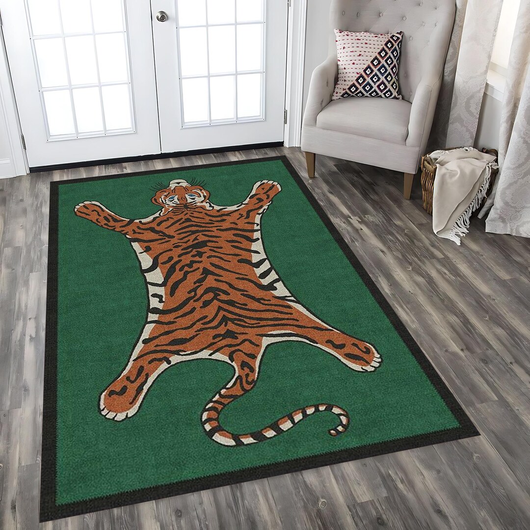 Tiger Rug, Tiger Skin Rug, Tiger Floor Decor, Animal Floor Decor, Area ...