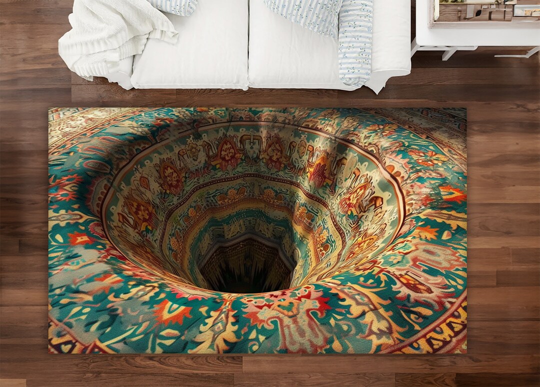 Fathers Day Gift, 3D Rug, 3D Design, Deep Hole Rug, 3D Illusion Rug ...
