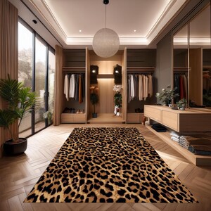 Vintage Design Leopard Rug, Vintage Leopard Rug, Leopard Skin Rug ...