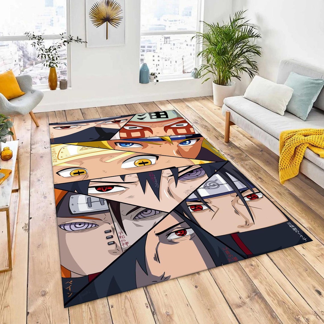 Naruto Magazine Rug, Comic Anime Rug, Anime Rug, Non Slip Kids Room Rug ...