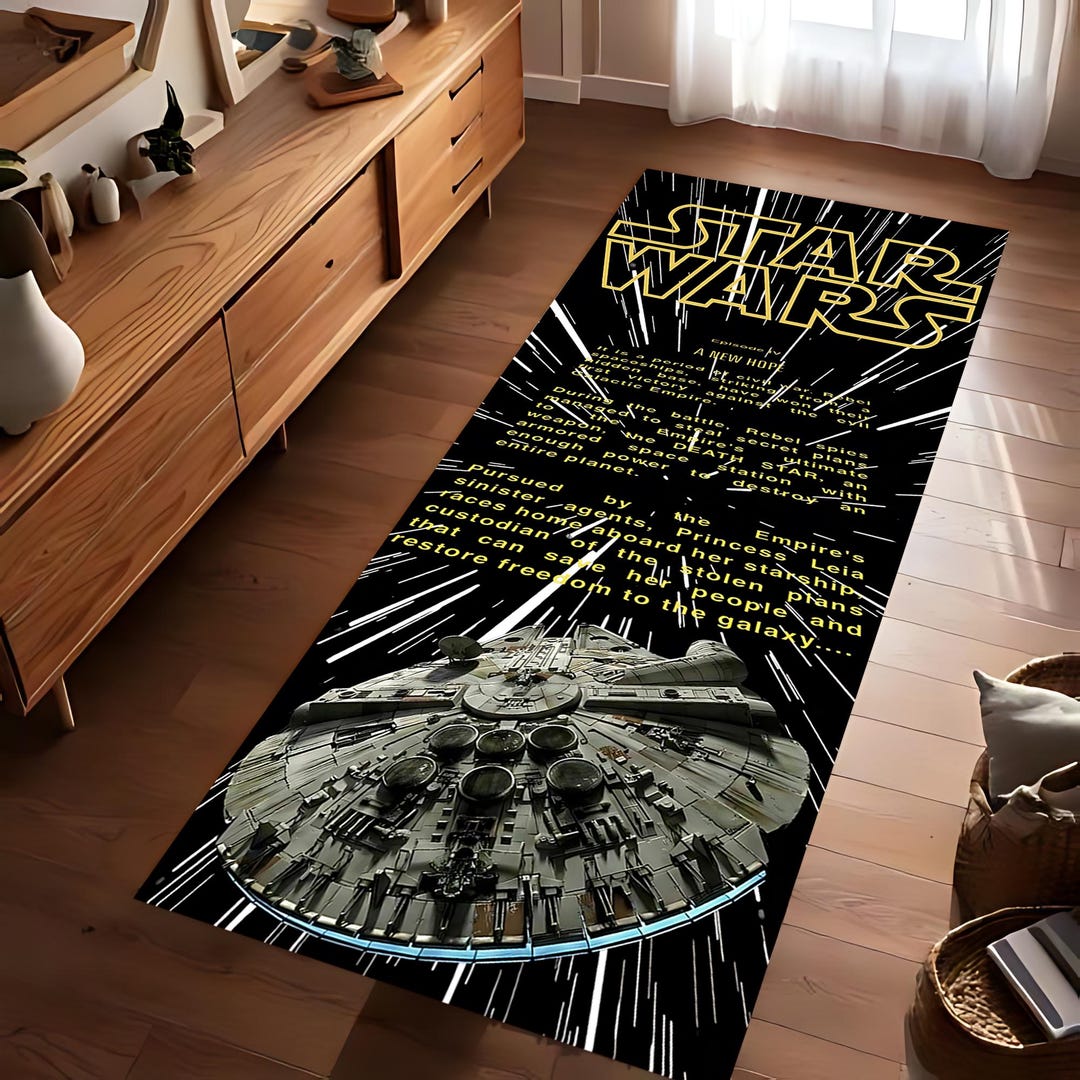 Star Wars Runner Rug, Millennium Falcon Rug, Star Wars Rug, Kids Room ...