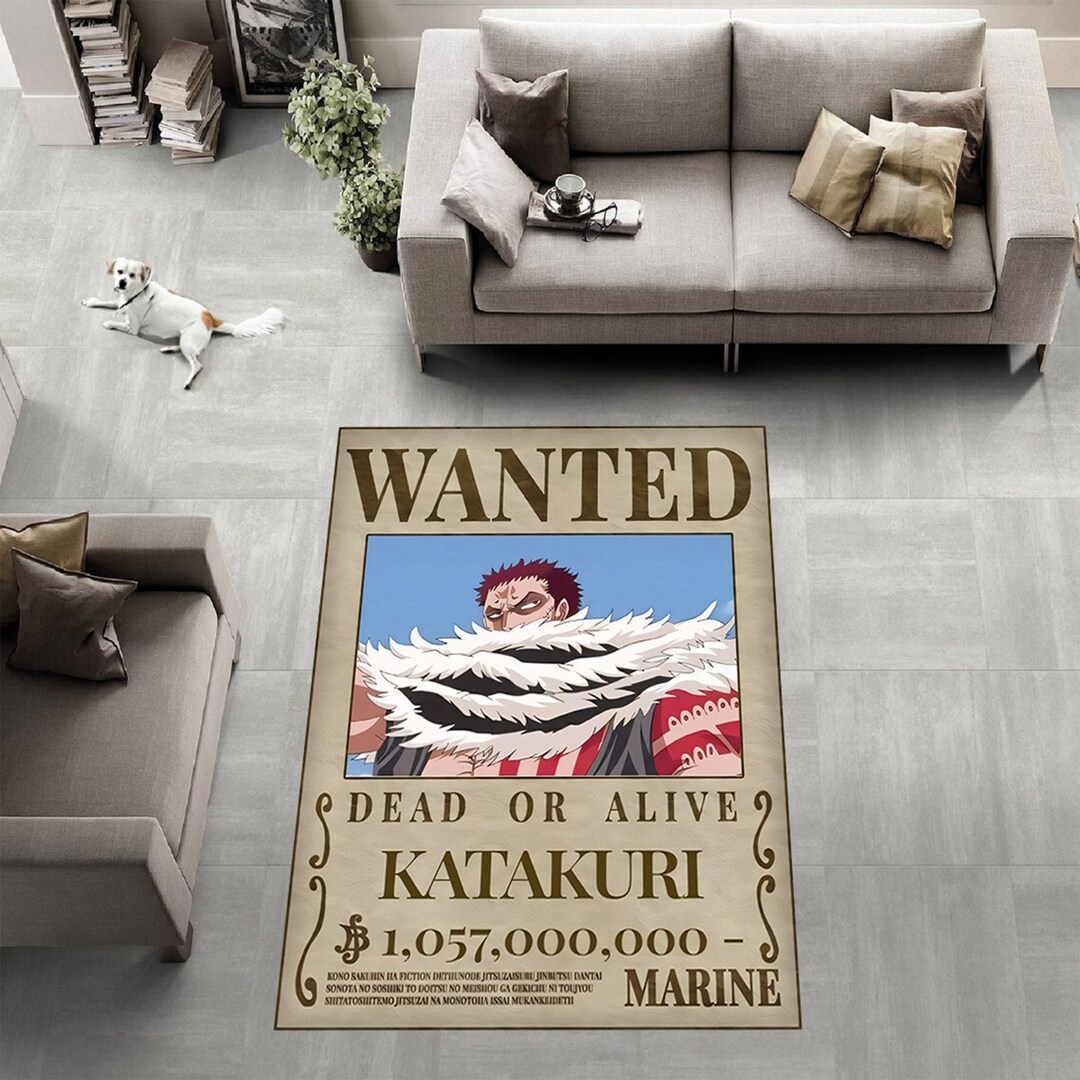One Piece Anime Rug With Katakuri Design Anime Rug Gaming Room Rug Door ...