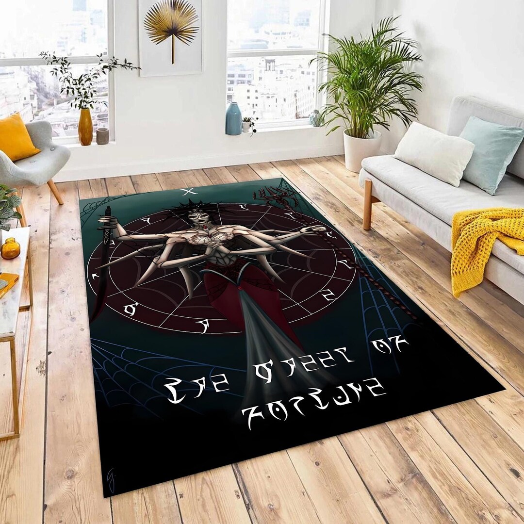 The Wheel of Fortune Tarot Card Rug, Fortune Rug, Big Size Home Carpets ...