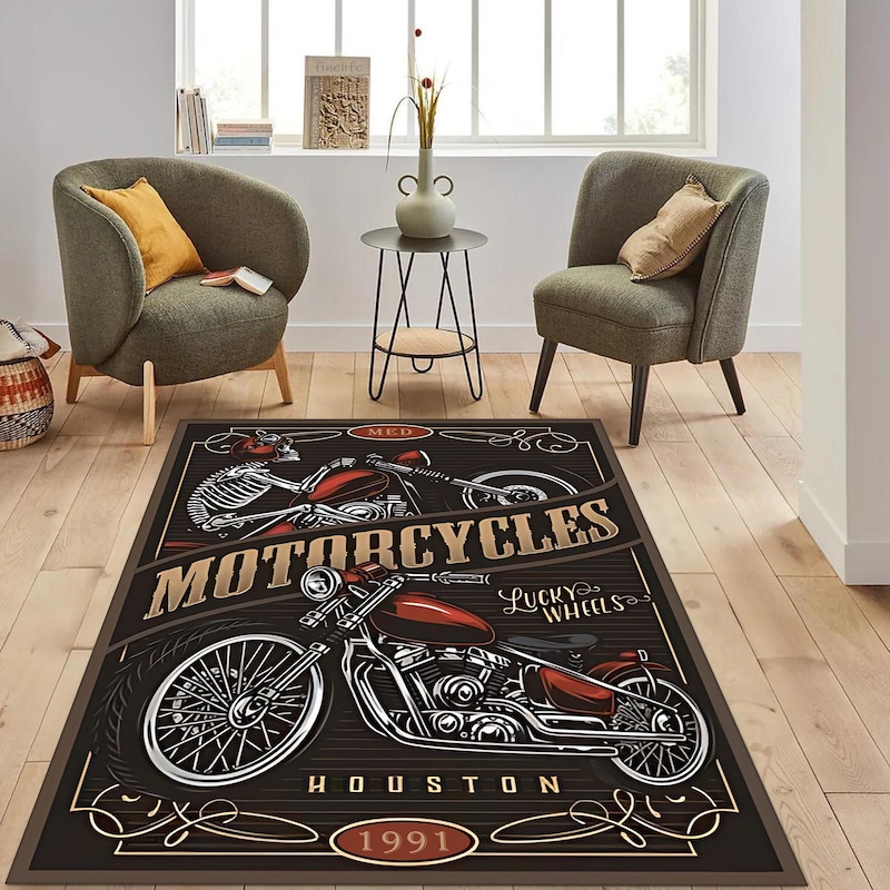Indian Motorcycle Rug - Etsy
