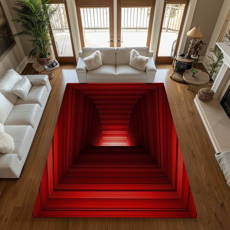 Optical Illusion Rug 3D Rug 3D Design Deep Hole Rug 3D Illusion Rug ...