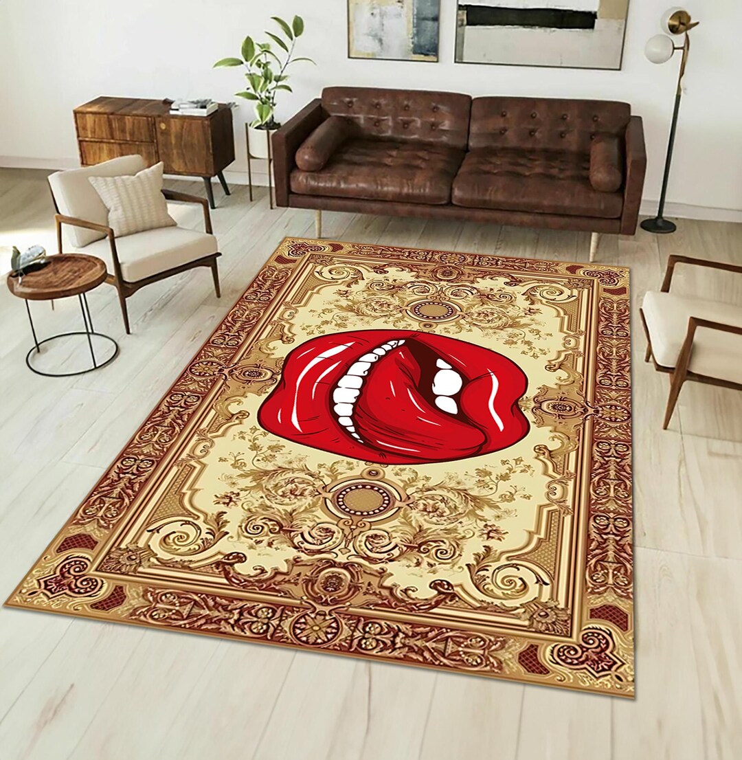 Special Design Kissing Rug, Lips Rug, Kiss Rug, Tongue Rug, Bedroom Rug ...