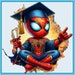 Cute Spidey Diploma, Graduation Watercolor Splash, Clipart Images ...