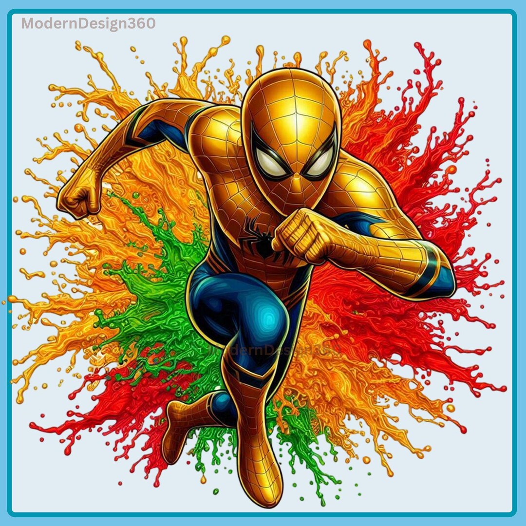 1 Spiderman PNG Digital Instant Download | Spiderman Sublimation ...