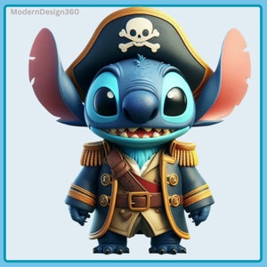 Captain Stitch PNG | Clipart Images | Graphics and Artwork | Rainbow ...