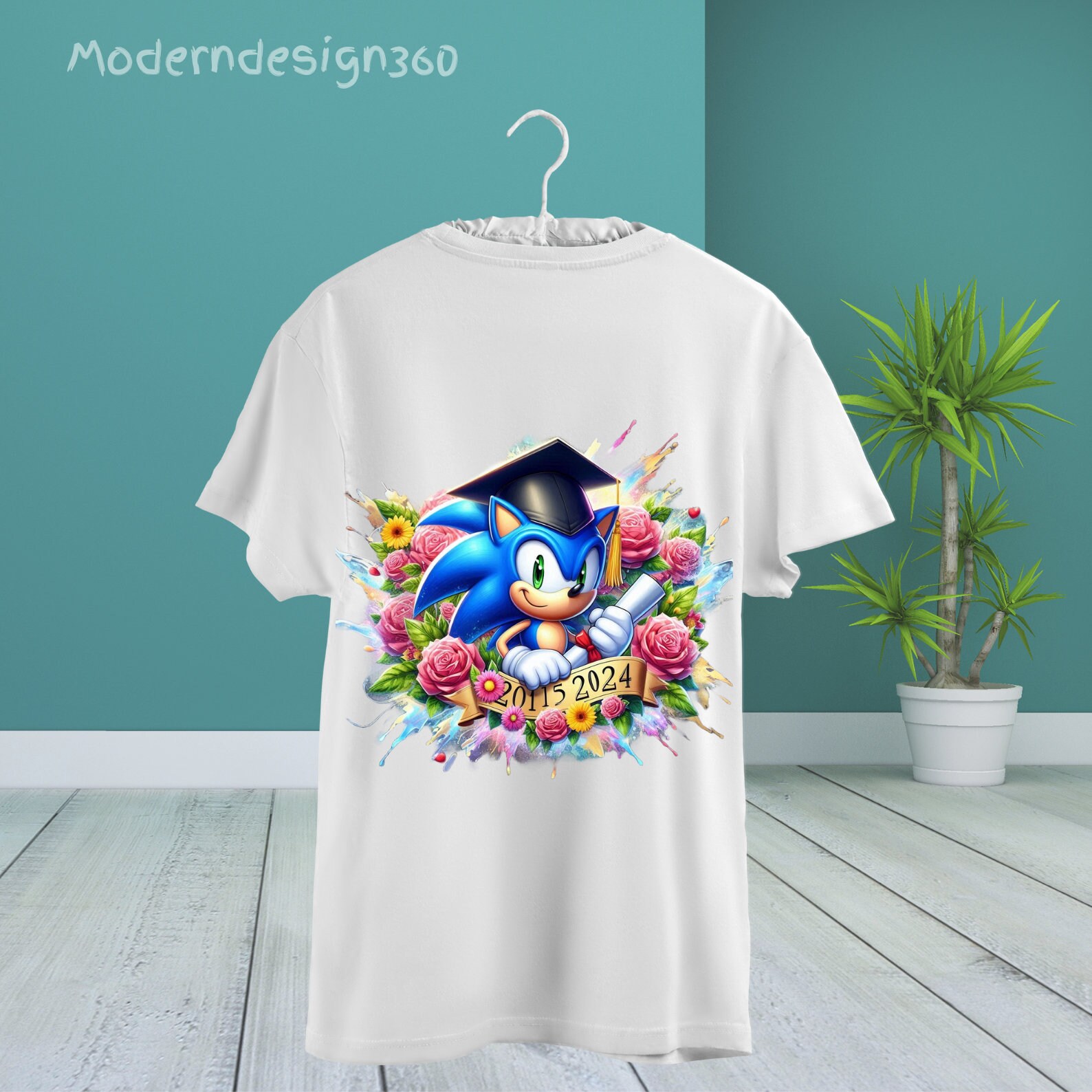 Sonic Graduation 2024 Watercolor Splash, Clipart Images, Graphics and ...