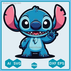 Stitch SVG | Stitch Ears Svg | Stitch Png | Stitch Clipart | Stitch ...