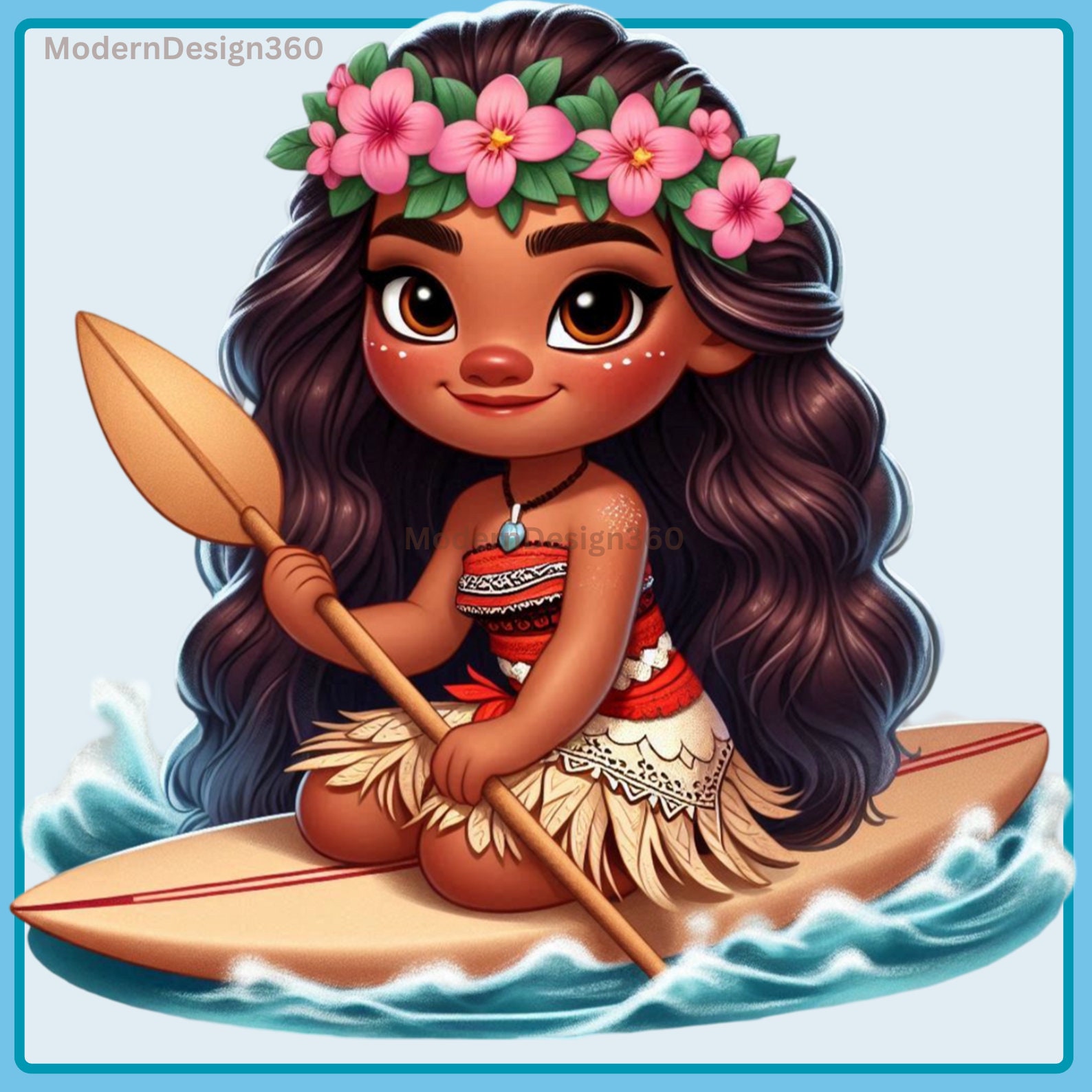 Moana Ocean Scene Watercolor Splash Clipart Images Graphics and Artwork ...