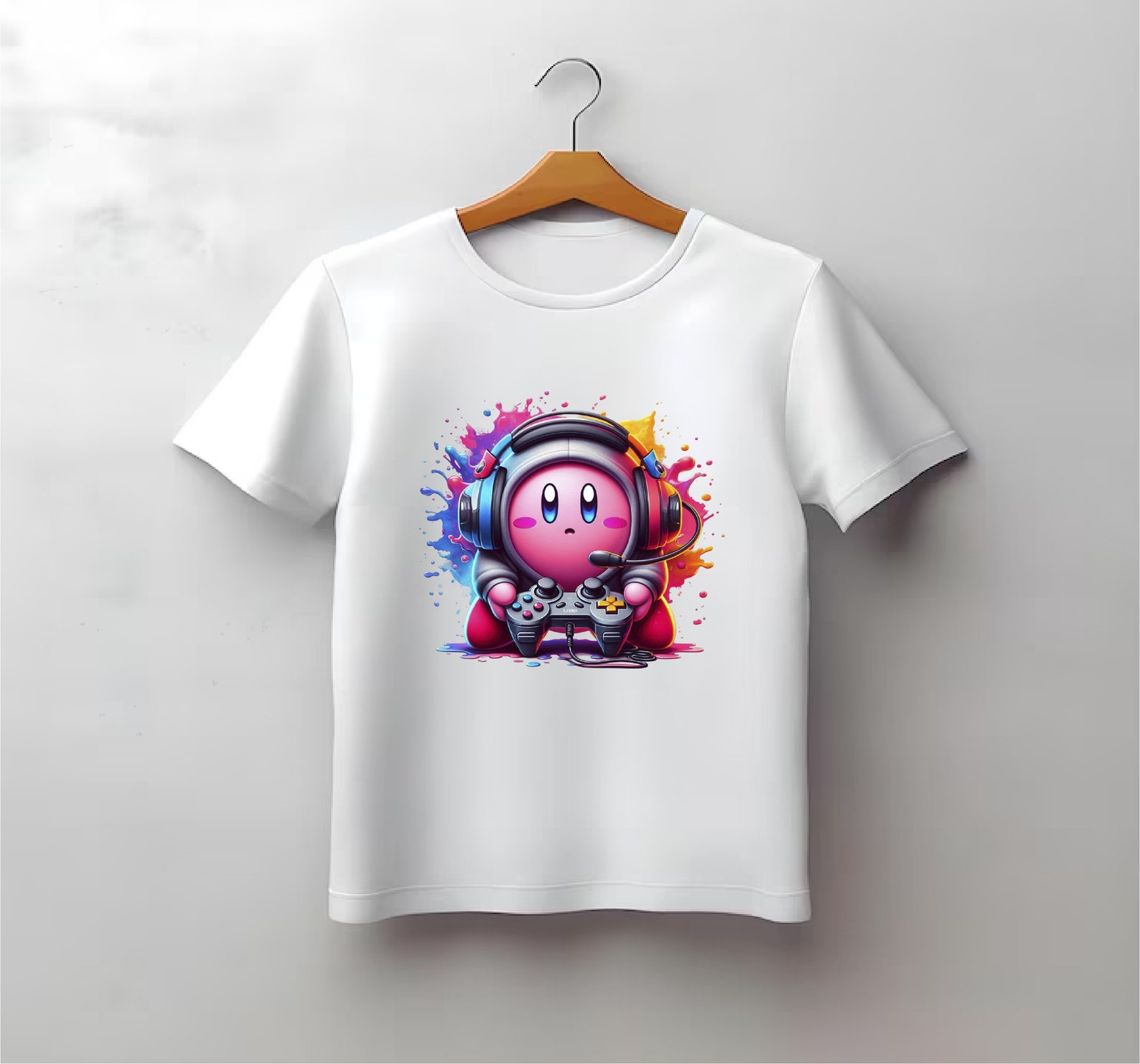Kirby Gamer Watercolor Splash | Clipart Images | Graphics and Artwork ...