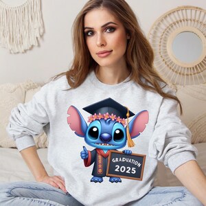 Stitch Graduation 2025 Clipart Images, Stitch Graduation Svg, Stitch ...