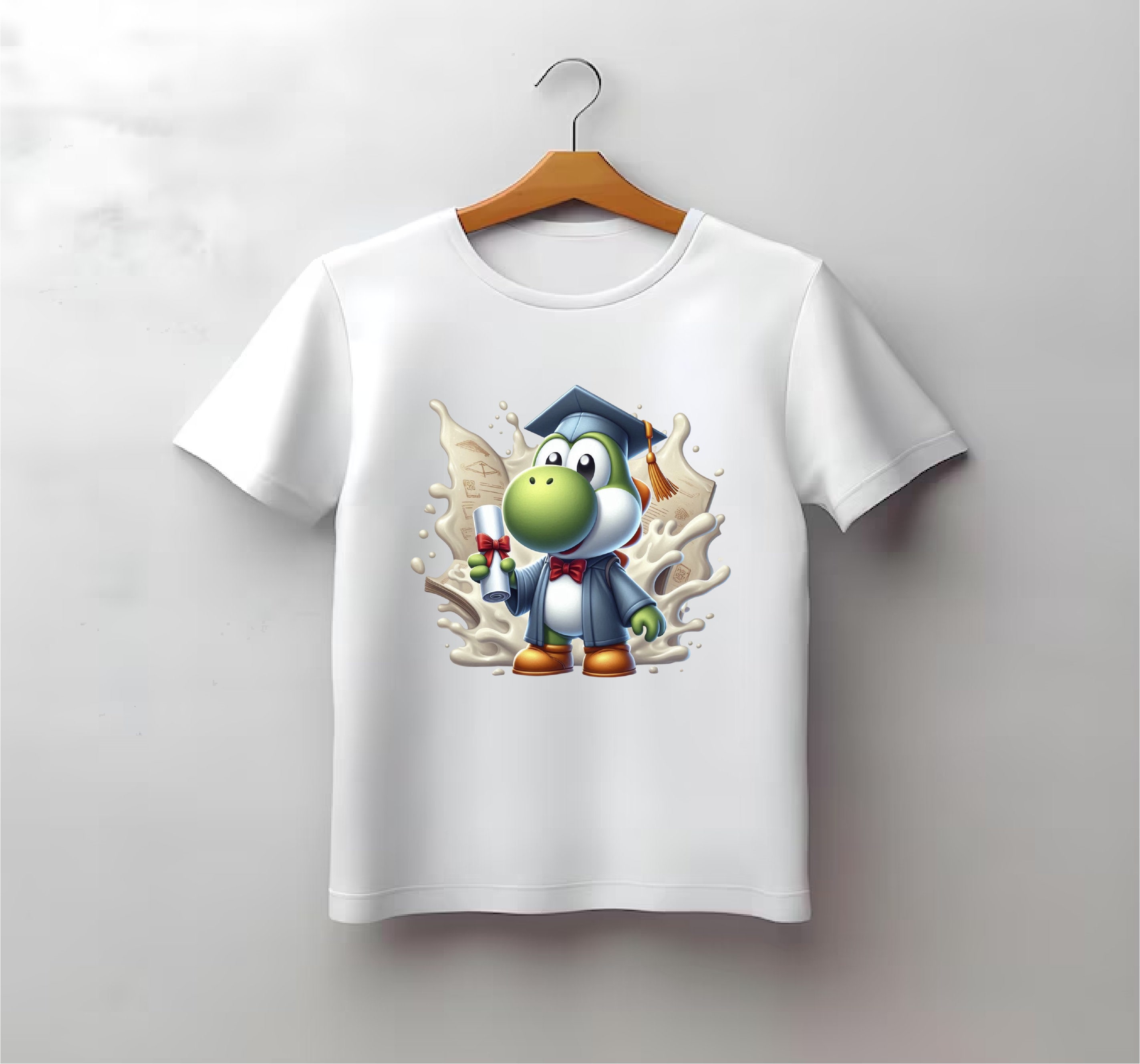 Yoshi Diploma Graduation Watercolor Splash, Clipart Images, Graphics ...