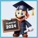 Mario Diploma Graduation Watercolor Splash, Clipart Images, Graphics ...