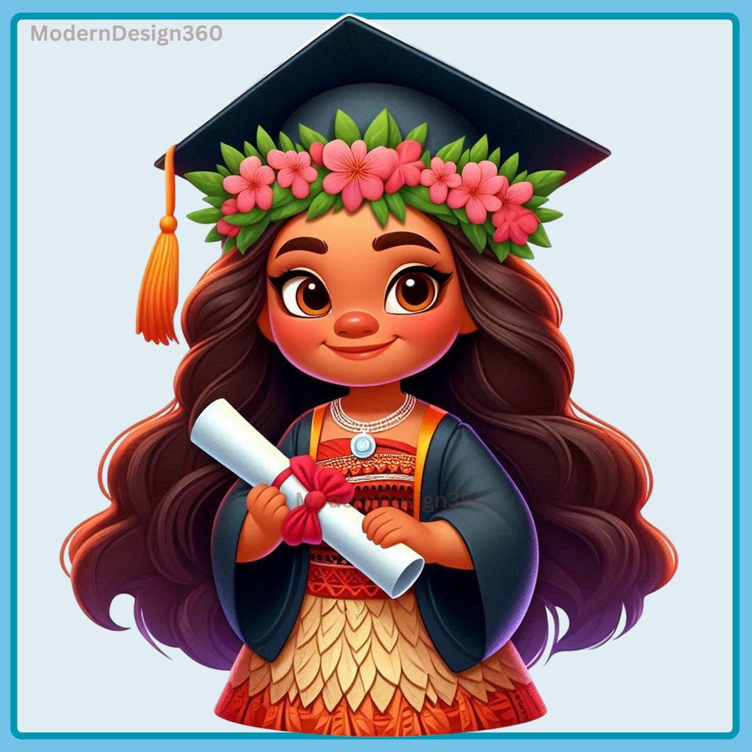 Buy Moana Graduation Design | Moana PNG Clipart | Princess Moana PNG ...