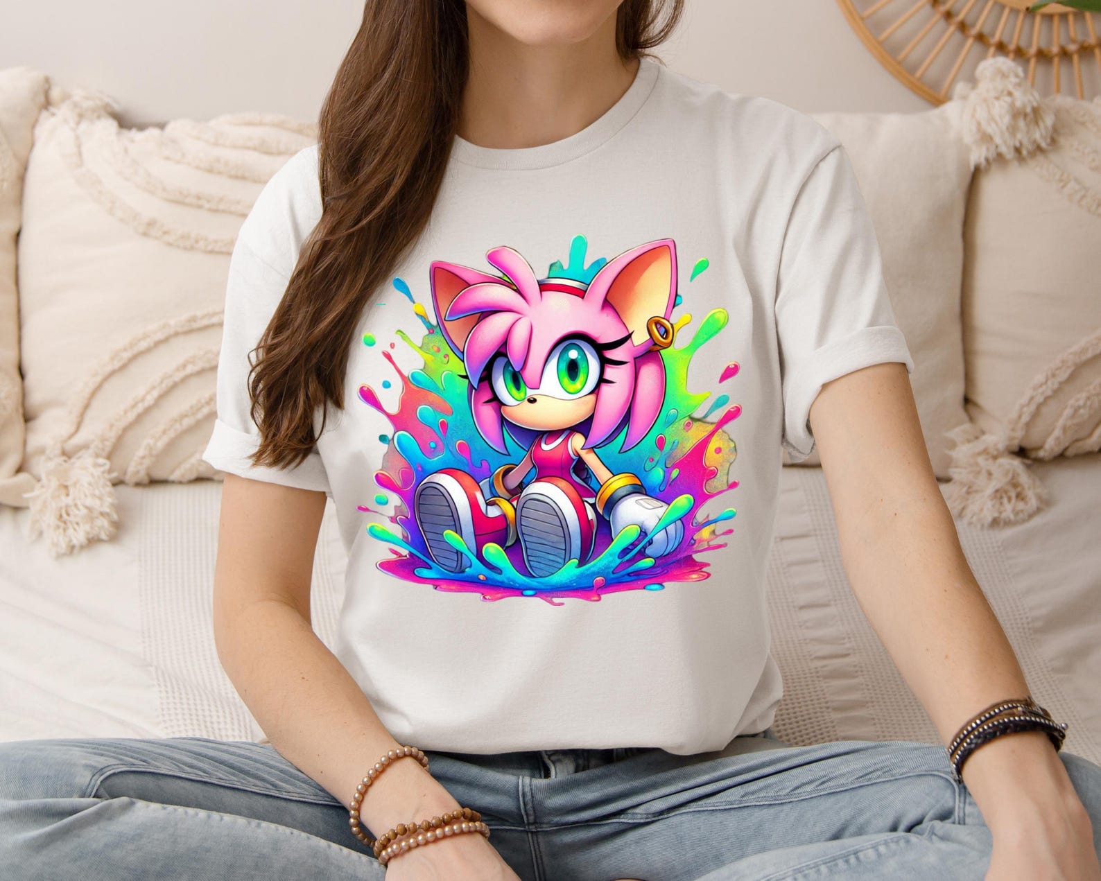 Amy Rose Watercolor Splash, Clipart Images, Graphics and Artwork ...