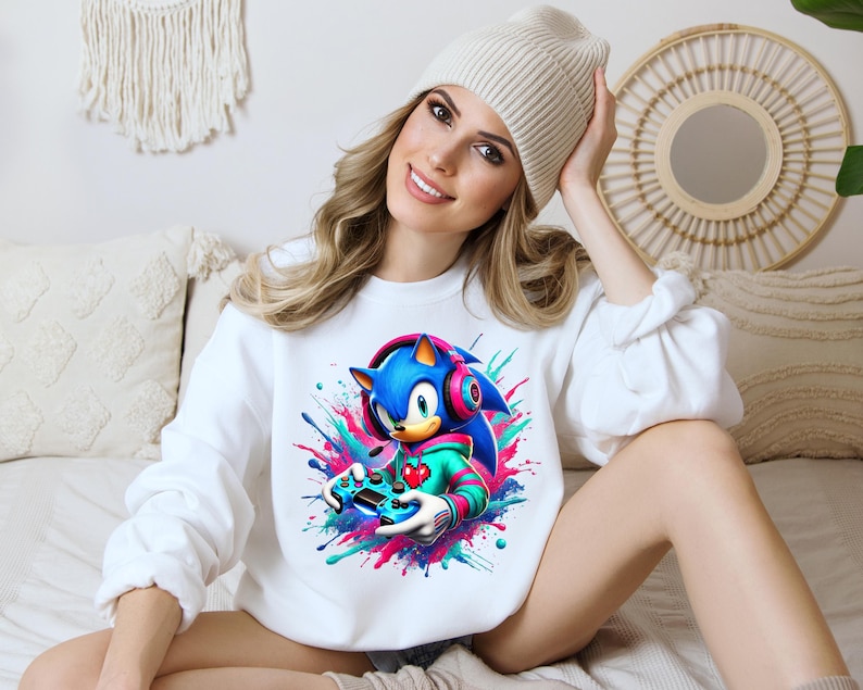 Sonic Gamer Watercolor Splash, Clipart Images, Graphics and Artwork ...